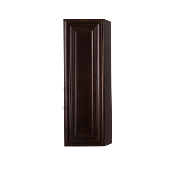 Hartford Espresso Finish Wall End Angle Cabinet 12"W 42"H 12"D ...